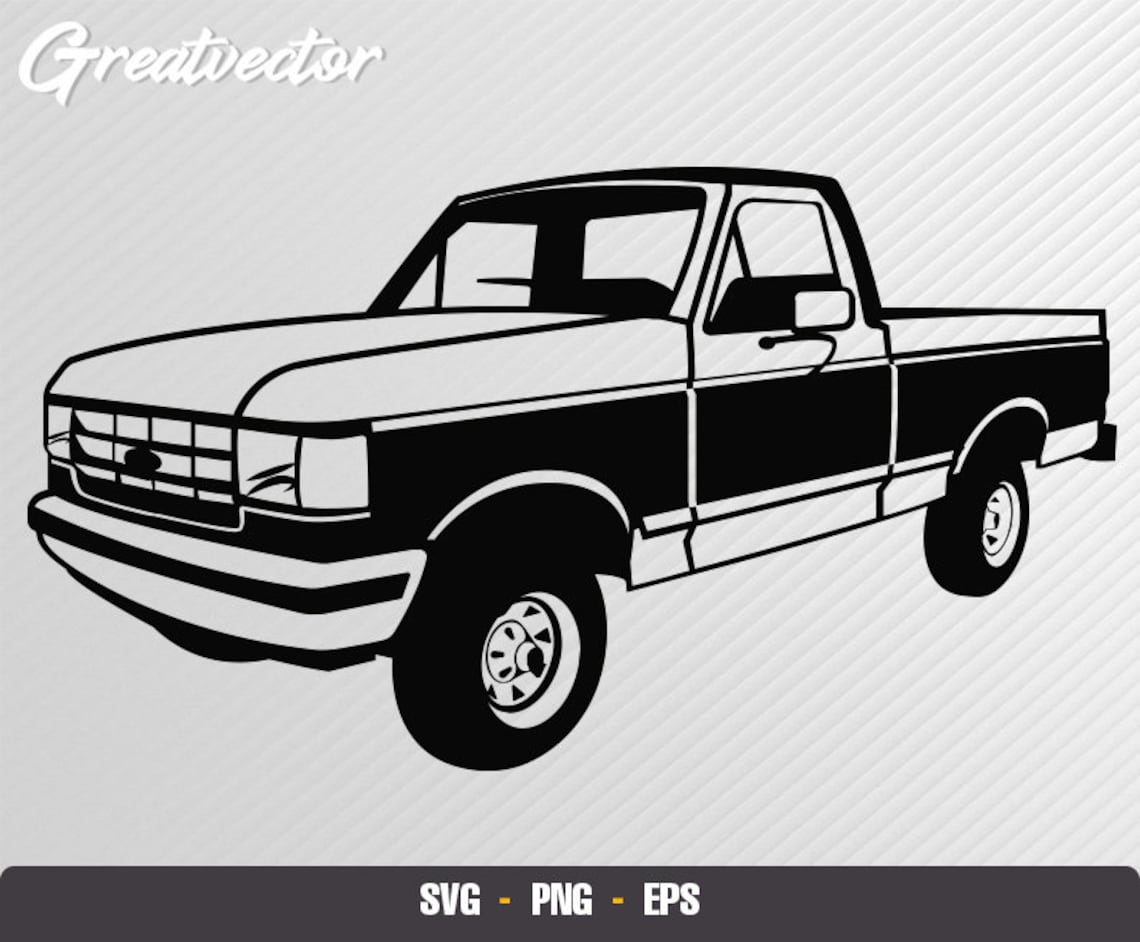 1987 Pickup Truck SUV F 150 Vector F150 Pickup Car | Etsy