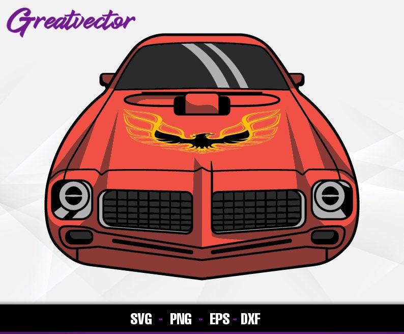 1973 Pontiac Firebird Trans Am l EPS SVG PNG Dxf l - Etsy México