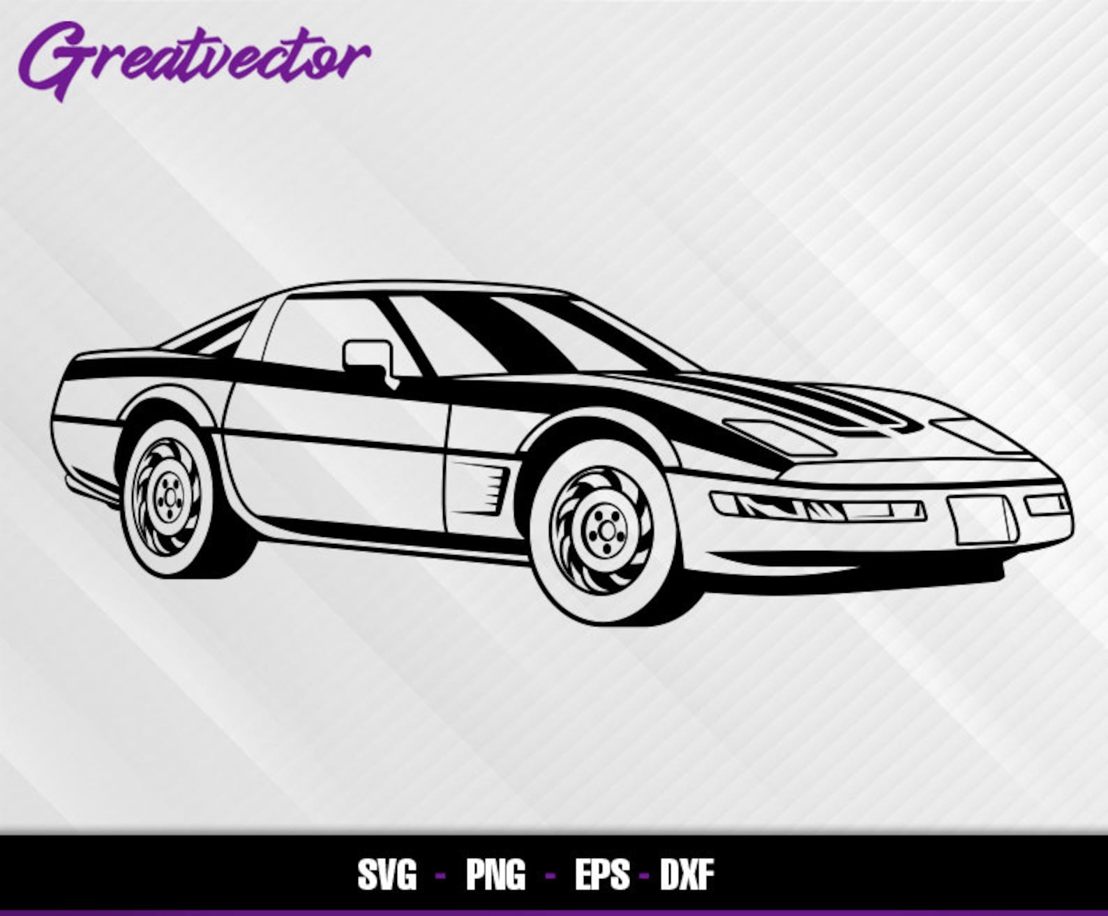Corvette C4 L EPS SVG PNG Dxf L Vector Art - Etsy