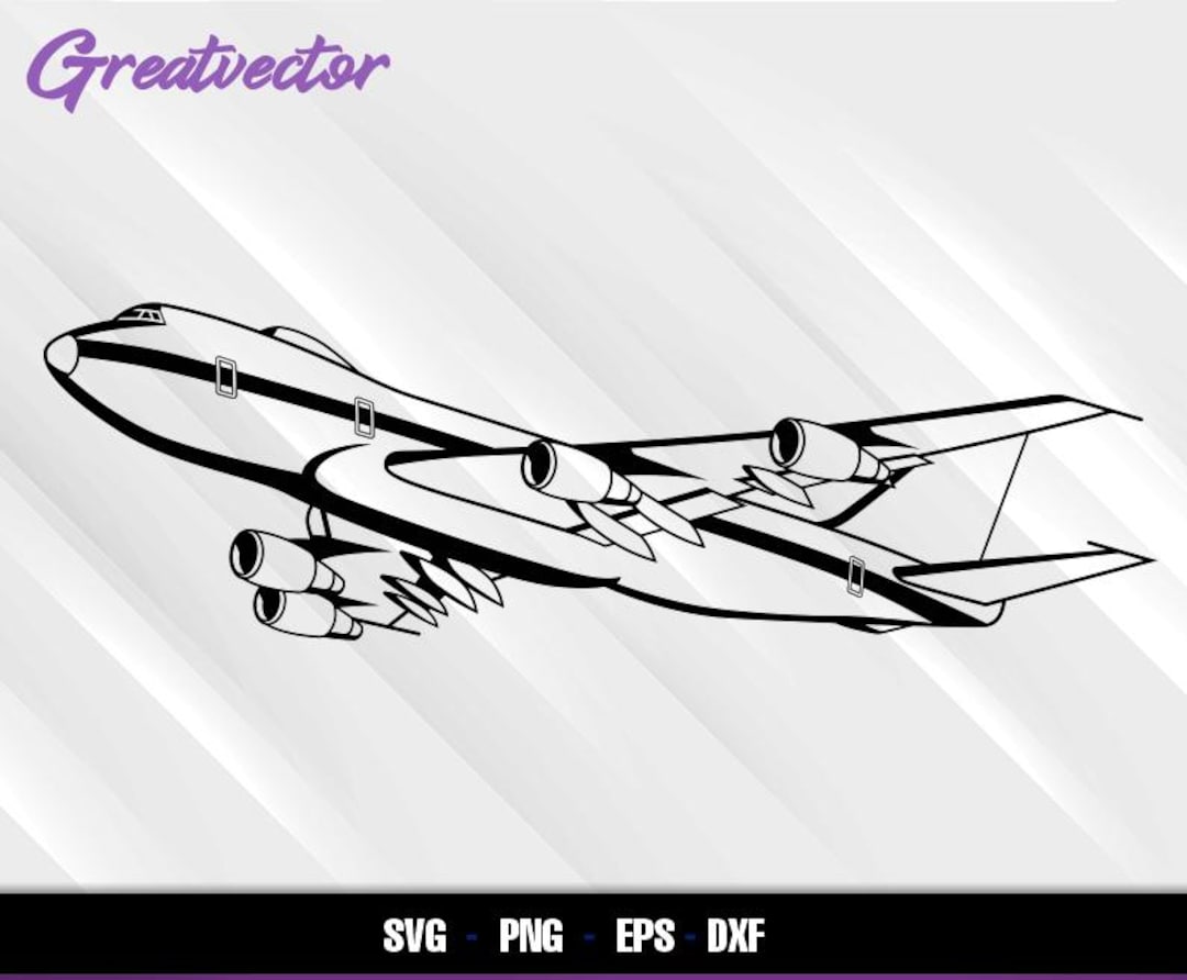 E‑4B Doomsday Plane - Boeing 747-200B - Svg Png Eps Dxf - - Etsy Canada