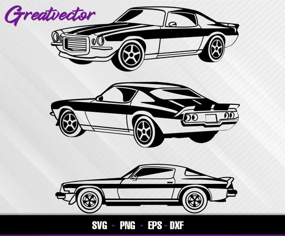 Camaro Ss 1970 L EPS SVG PNG Dxf L Vector Art - Etsy Finland