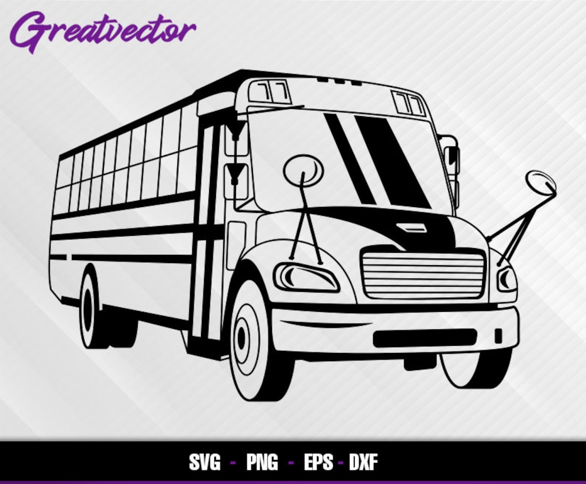 Thomas Built Bus L EPS - SVG - PNG - Dxf L Vector Art - Etsy