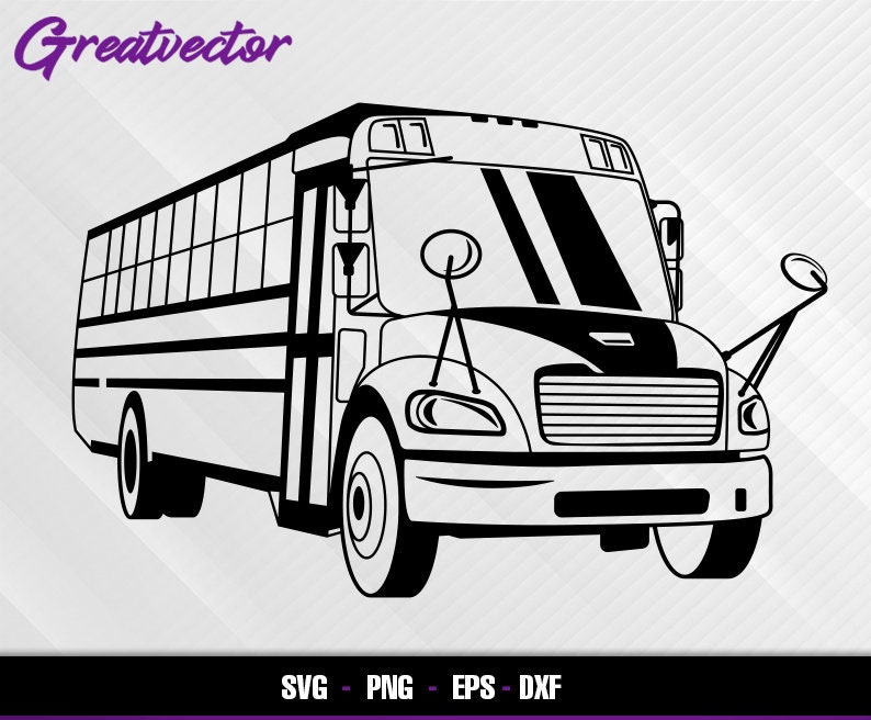 Thomas Built Bus L EPS - SVG - PNG - Dxf L Vector Art - Etsy