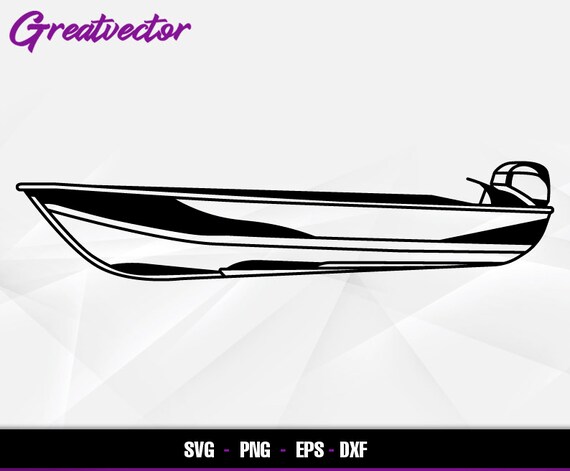 Jon Boat L EPS SVG PNG Dxf L Vector Art - Etsy