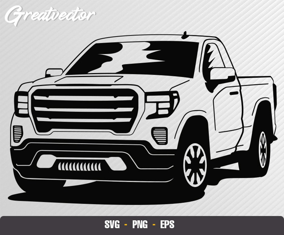 Sierra AT4 2020 SVG EPS PNG Vector Art | Etsy