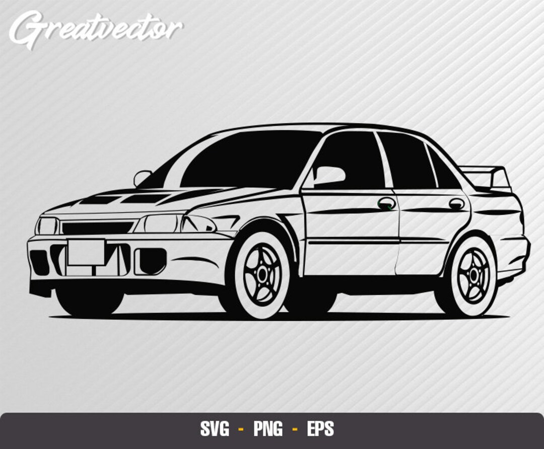 Lancer Evo 1985 L EPS - SVG - PNG L - Etsy