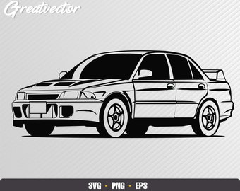 Lancer Evo Svg | Etsy