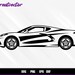 C8 Corvette Side View L EPS - SVG - PNG - Dxf L Vector Art - Etsy