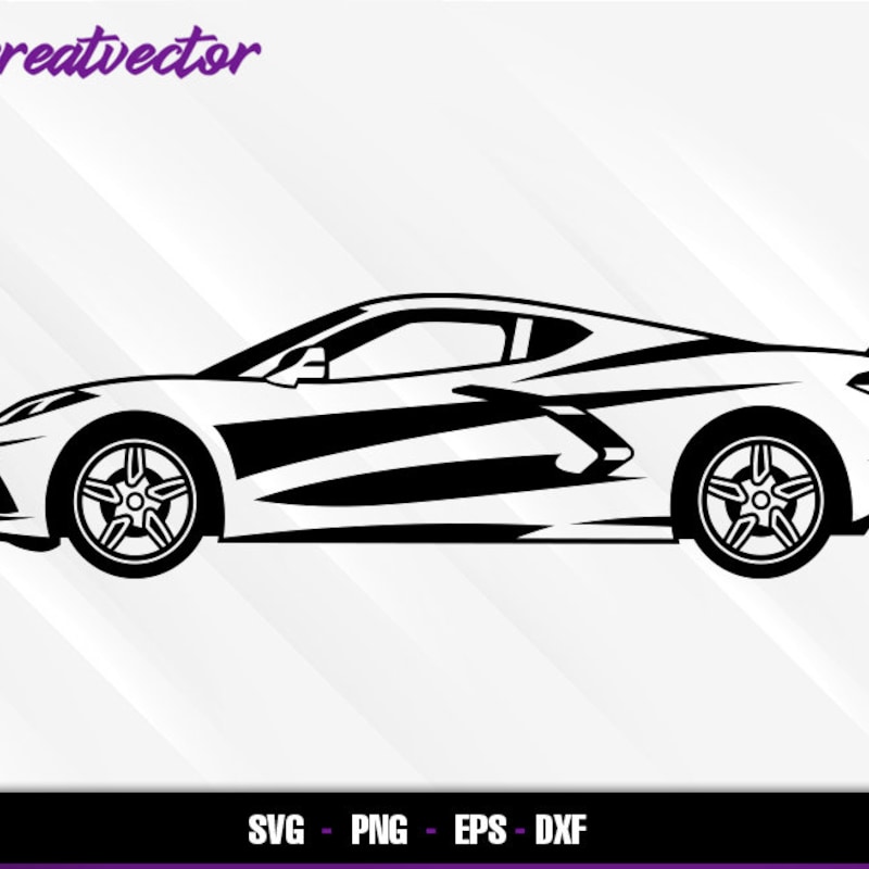 Corvette C8 Svg - Etsy
