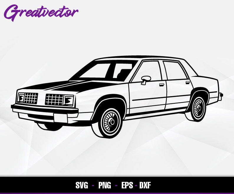 Oldsmobile Omega Sedan L EPS - SVG - PNG - Dxf L Vector Art - Etsy