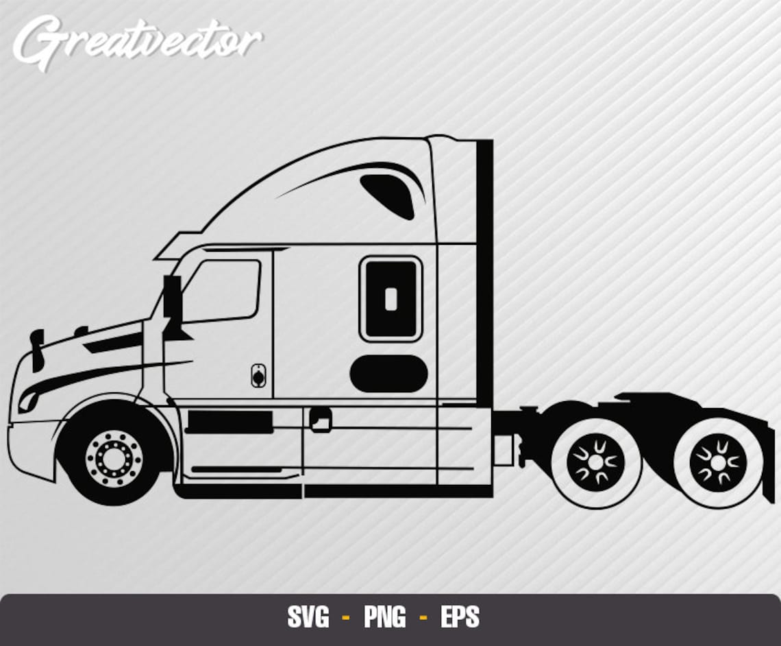 2021 Freightliner Cascadia SVG EPS PNG Vector File - Etsy