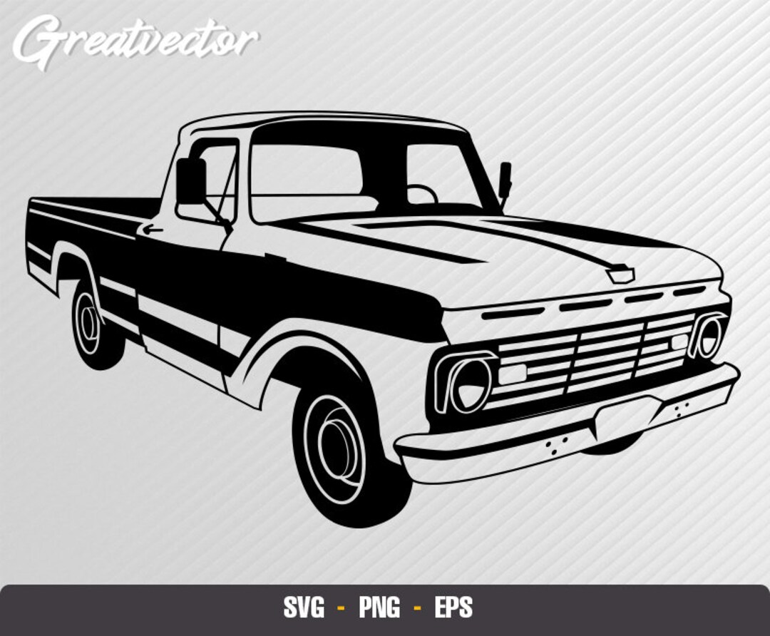 1963 Pickup Truck SUV - F 150 Vector - F150 Pickup - Car Vector - Car ...