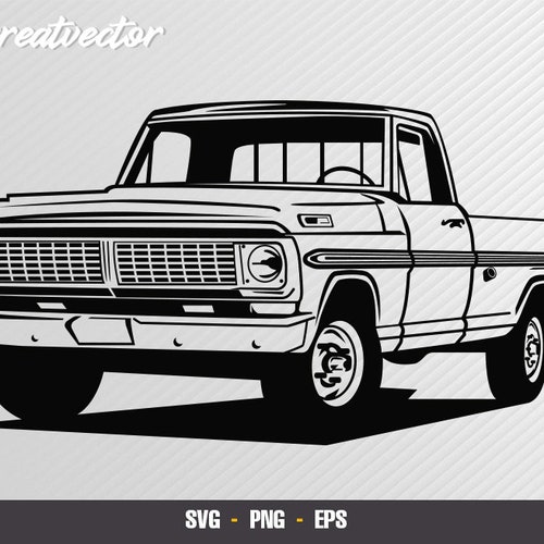 Ford F1 1972 SVG EPS PNG Vector - Etsy