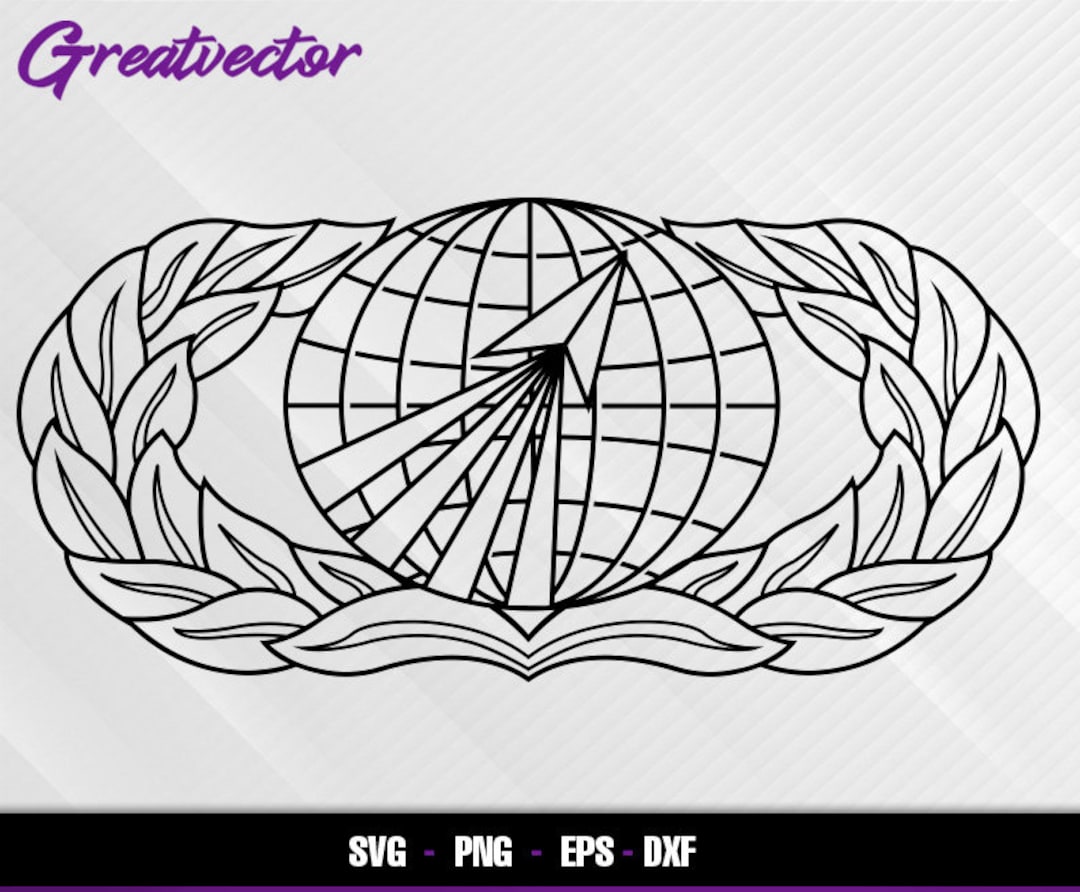 Usaf Acquisition and Financial Management Badge L EPS - SVG - PNG - Dxf ...