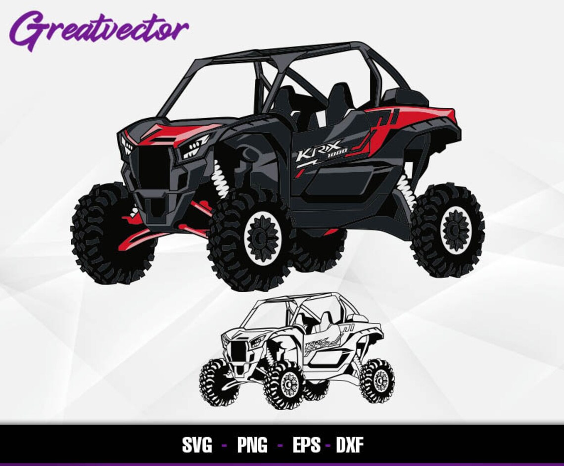 Red Krx 1000 L EPS SVG PNG Dxf L Vector Art - Etsy