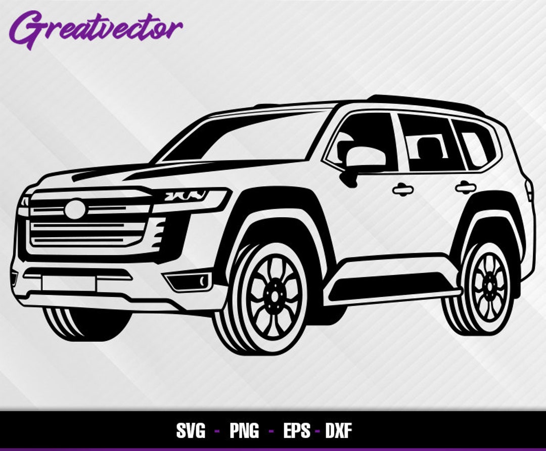 Land Cruiser 2021 L EPS - SVG - PNG - Dxf L Vector Art - Etsy