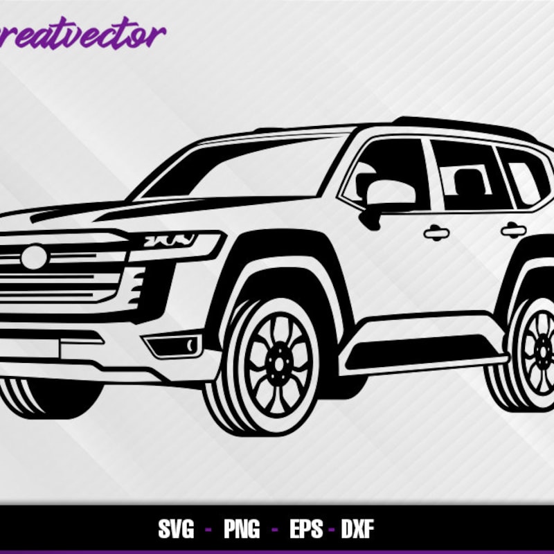 Toyota Land Cruiser Vector - Etsy