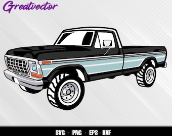 1979 Pickup F100 L EPS SVG PNG Dxf L Vector Art | Etsy
