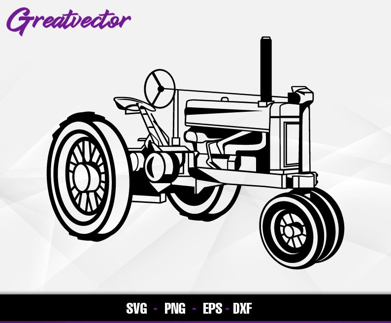 Jd Model A Tractor L EPS SVG PNG Dxf L Vector Art - Etsy
