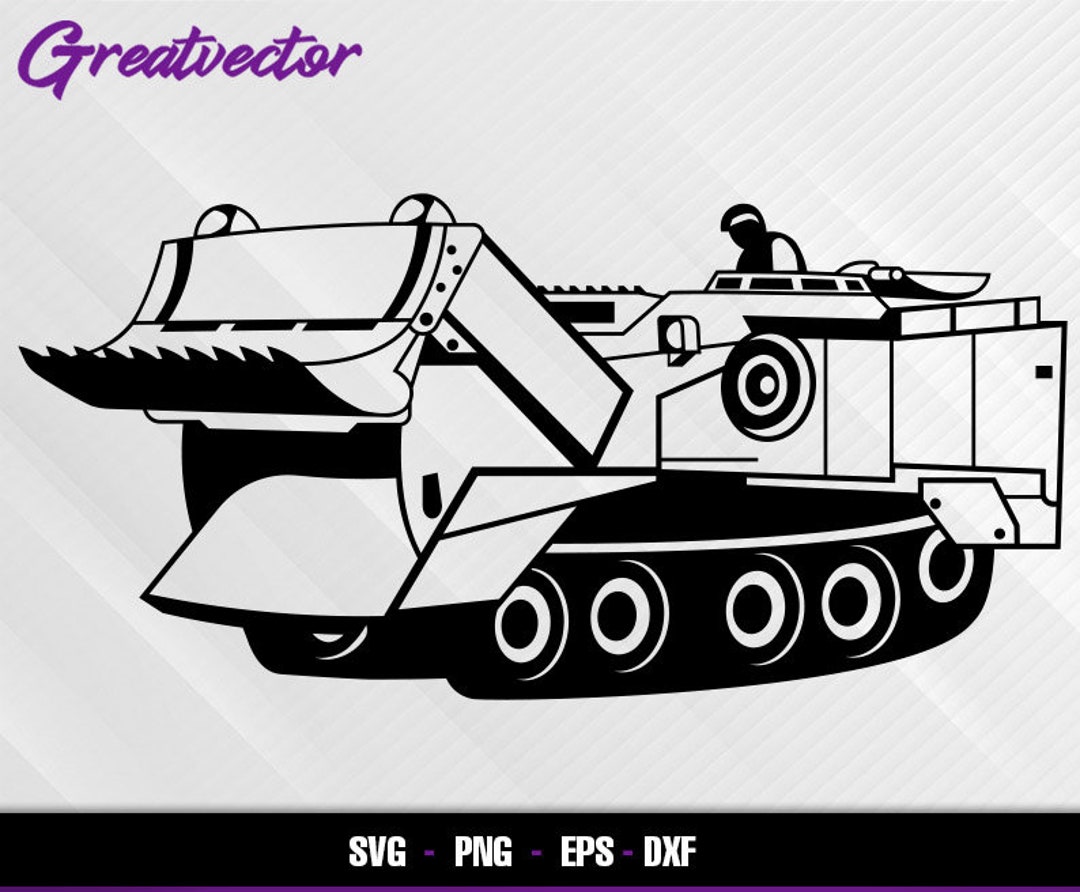 M9 Armored Combat Earthmover L EPS - SVG - PNG - Dxf L Vector Art - Etsy