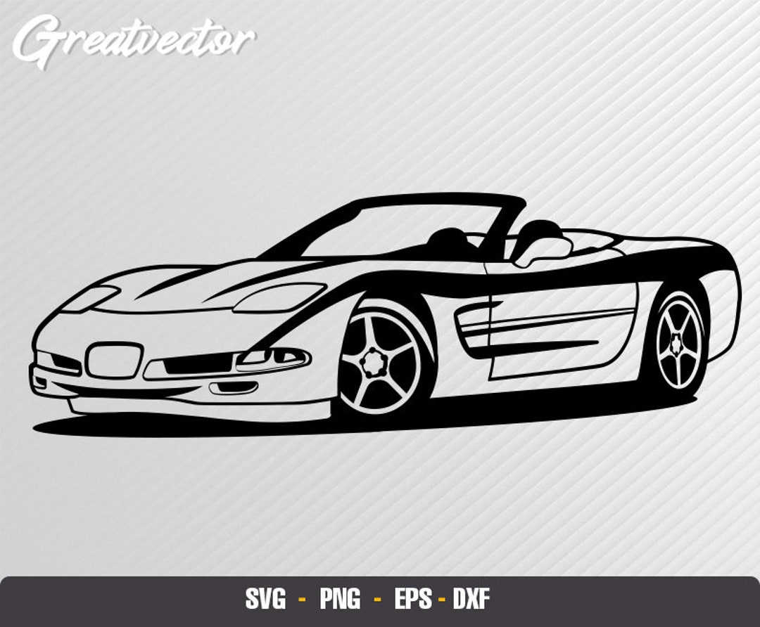 2001 Corvette C5 L EPS - SVG - PNG - Dxf L Vector Art - Etsy