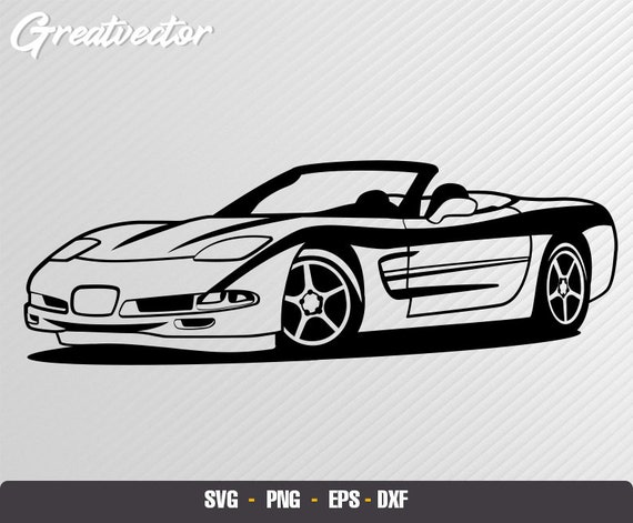 2001 Corvette C5 L EPS SVG PNG Dxf L Vector Art | Etsy