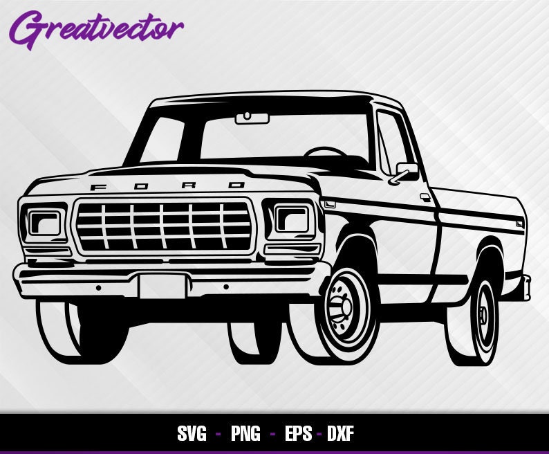 1979 Pickup F100 L EPS - SVG - PNG - Dxf L Vector Art - Etsy