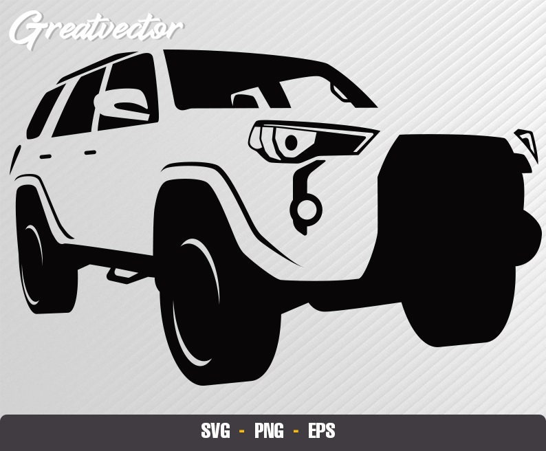 2018 4runner Pro SR5 Hilux Surf 4x4 Svg Png Eps Illustration - Etsy ...