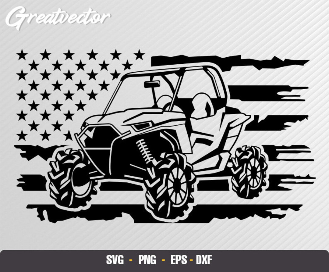 Usa Flag Atv L EPS - SVG - PNG - Dxf L Vector Art - Etsy