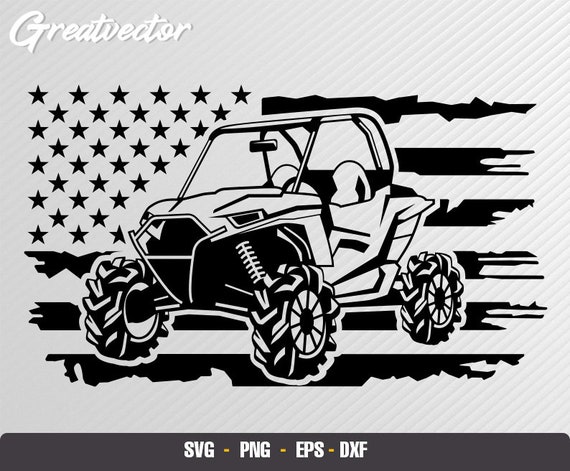 Usa Flag Atv l EPS SVG PNG Dxf l Vector Art - Etsy.de