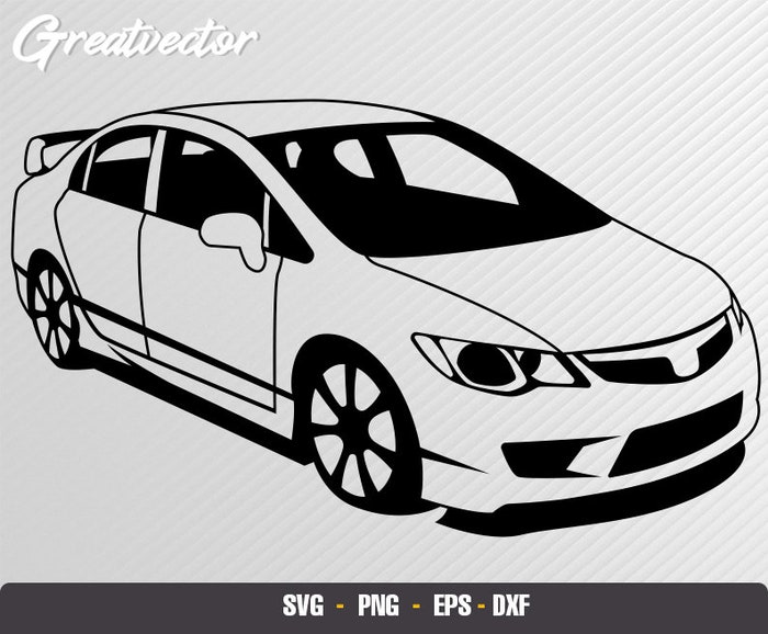 Honda Civic Si Png - Etsy