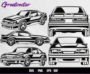 Fox Body Mustang Dxf - Etsy