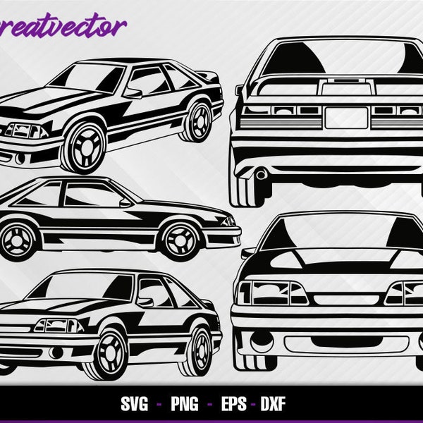 Mustang Cobra Svg - Etsy