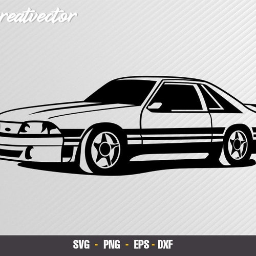 Mustang Fox Body Svt Cobra Bundle X5 Files L EPS SVG PNG - Etsy