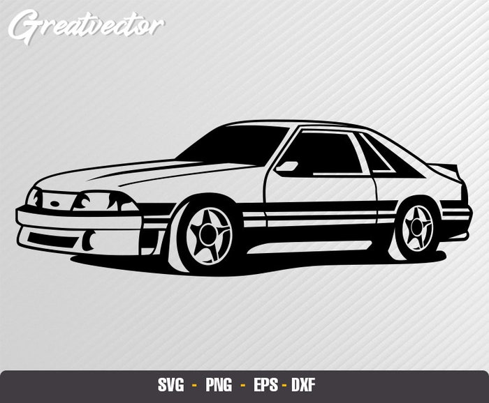 Fox Body Mustang Dxf - Etsy