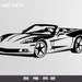 2005 Corvette C6 Convertible L EPS - SVG - PNG - Dxf L Vector Art - Etsy
