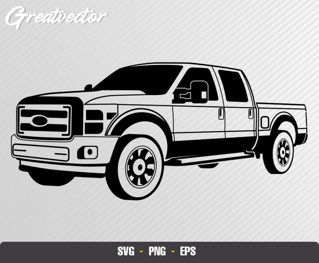 F250 Super Duty - F 150 Vector - F150 Pickup - Car Vector - Car Digital ...