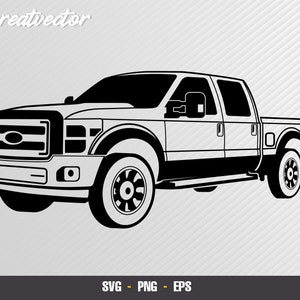 F250 Super Duty - F 150 Vector - F150 Pickup - Car Vector - Car Digital ...