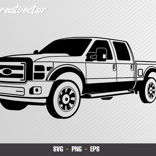 F250 Super Duty F 150 Vector F150 Pickup Car Vector - Etsy