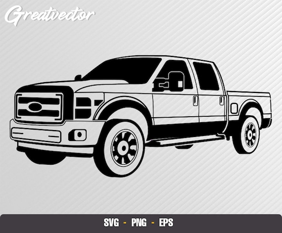 F250 Super Duty F 150 Vector F150 Pickup Car Vector - Etsy