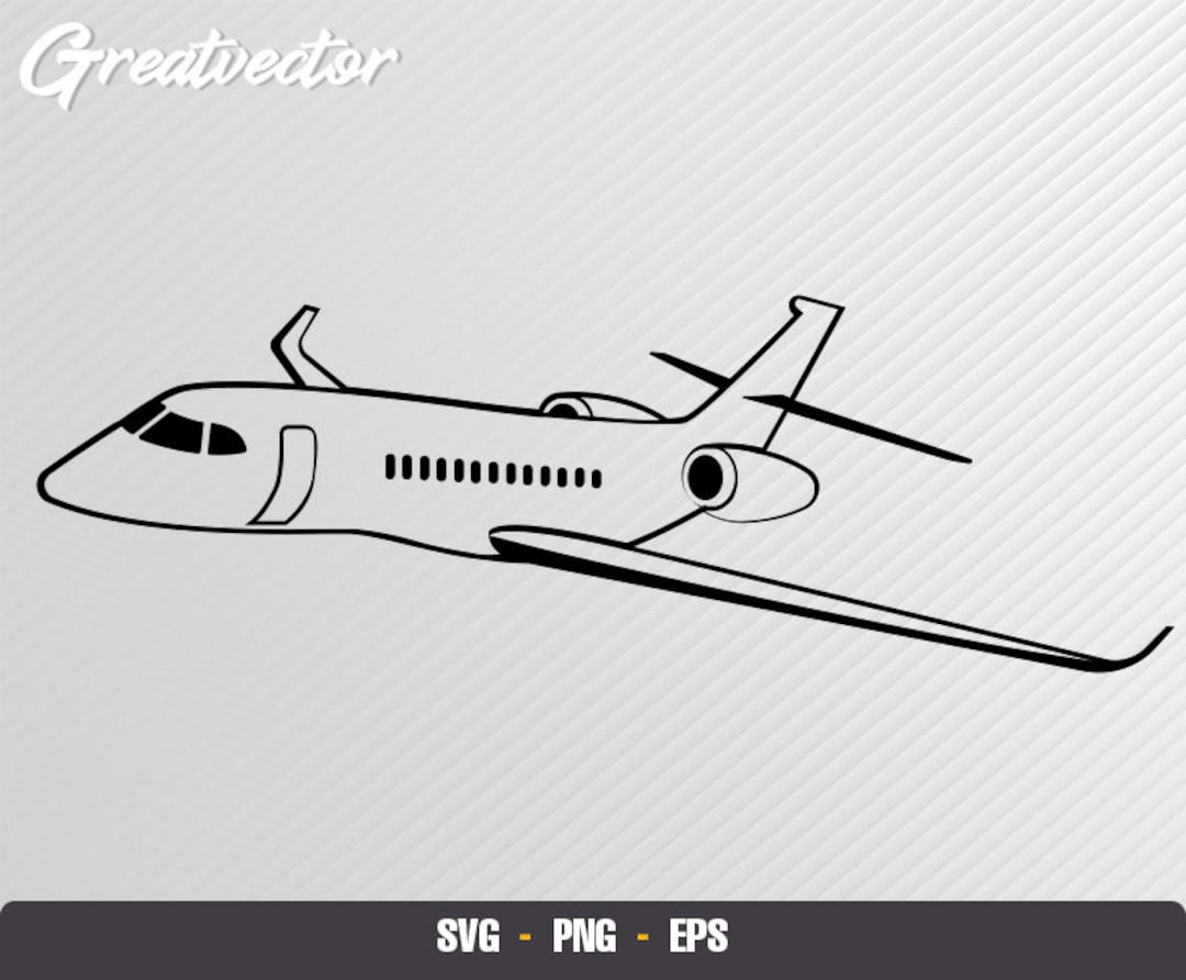 Dassault Falcon 6X - EPS - SVG - PNG - Vector File - Etsy