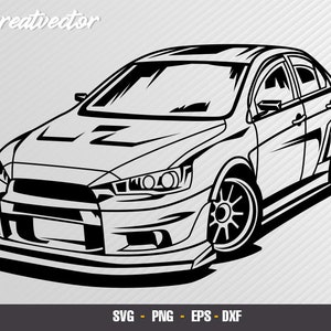 Lancer X L EPS SVG PNG Dxf L Vector Art - Etsy