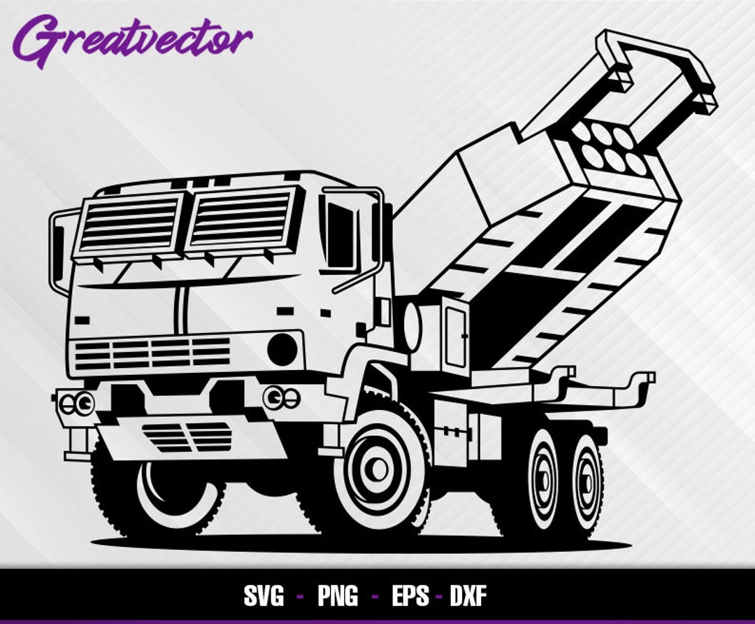 M142 Himars Army Truck L EPS - SVG - PNG - Dxf L Vector Art - Etsy