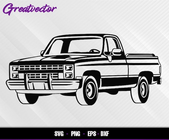 1987 Silverado l EPS SVG PNG Dxf l Vector Art | Etsy