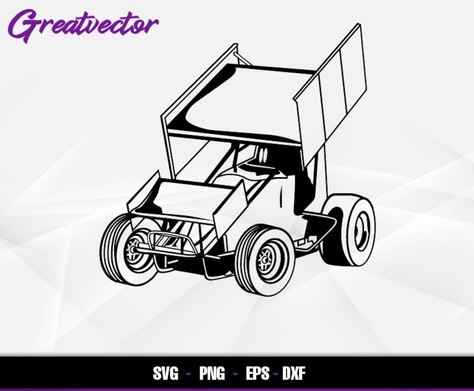 Sprint Race Car L EPS SVG PNG Dxf L Vector Art - Etsy