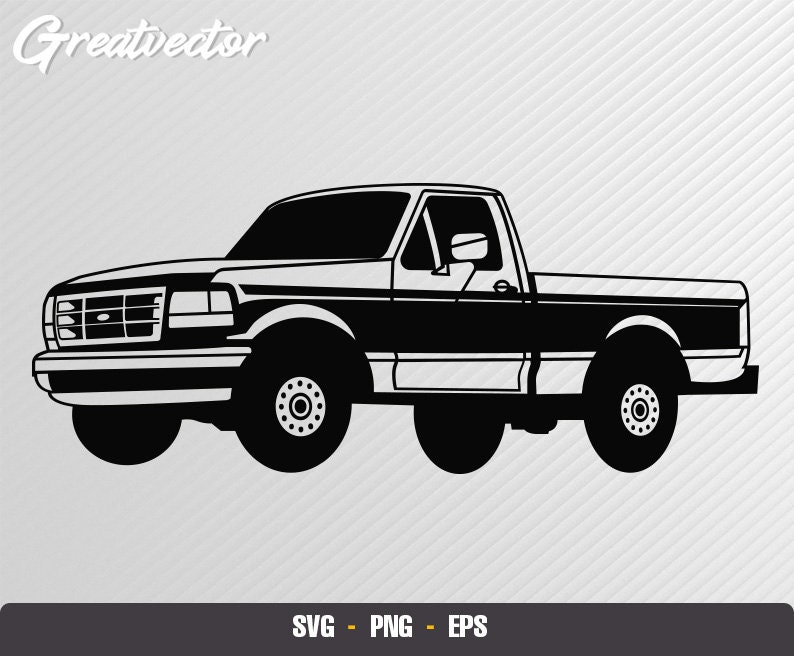 1992 Pickup Truck SUV F 150 vector F150 Pickup Car | Etsy