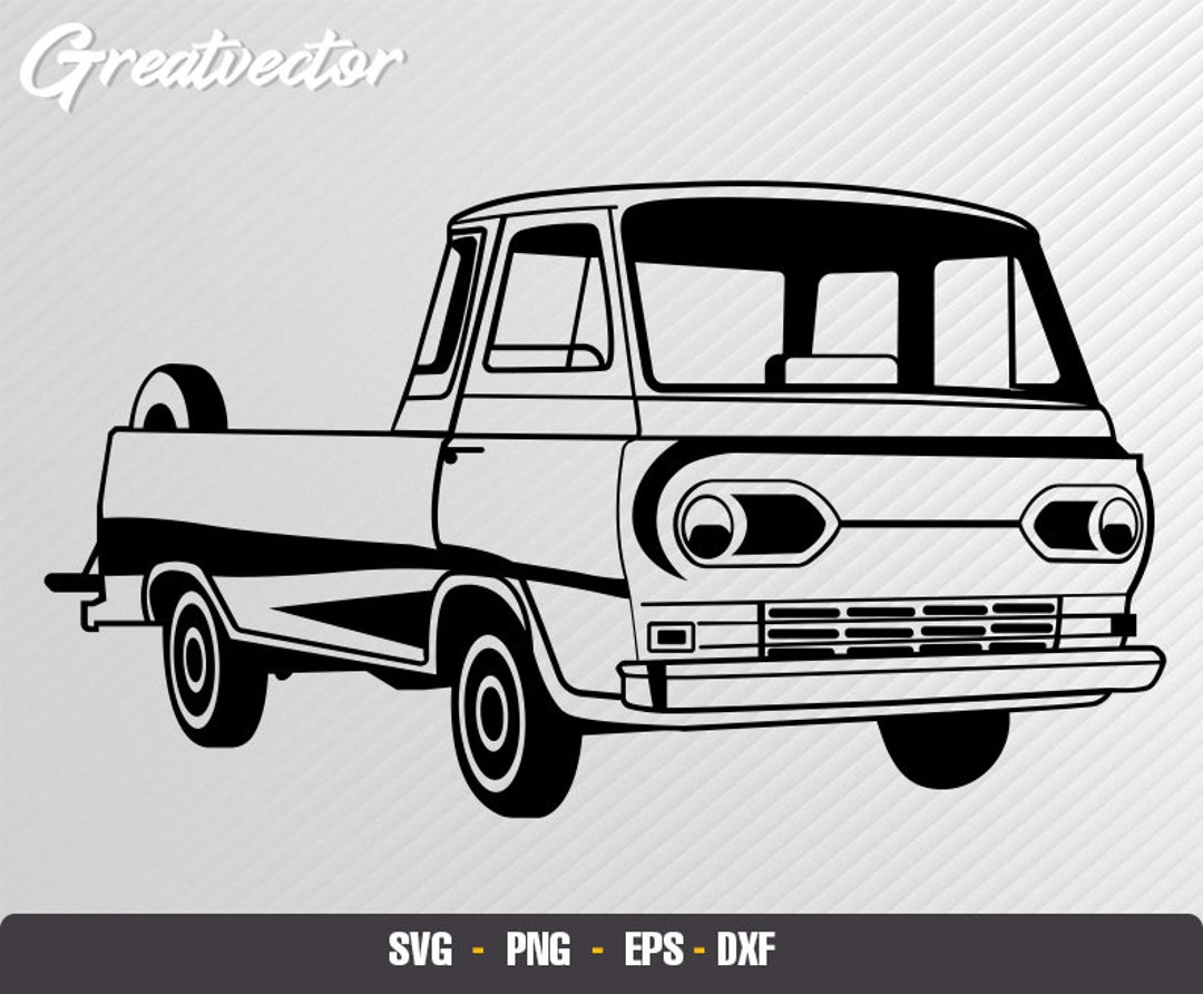 1964 Econoline Pickup L EPS - SVG - PNG - Dxf L Vector Art - Etsy