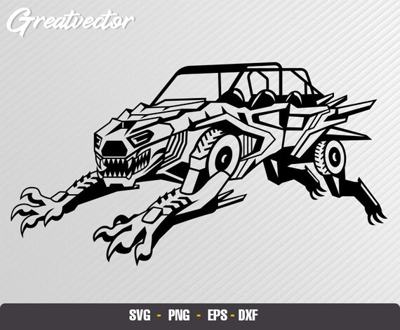 Utv Rzr Beast L EPS SVG PNG Dxf L Rzr Life Vector Art | Etsy