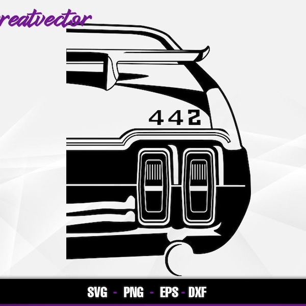 Cutlass 442 Vector - Etsy