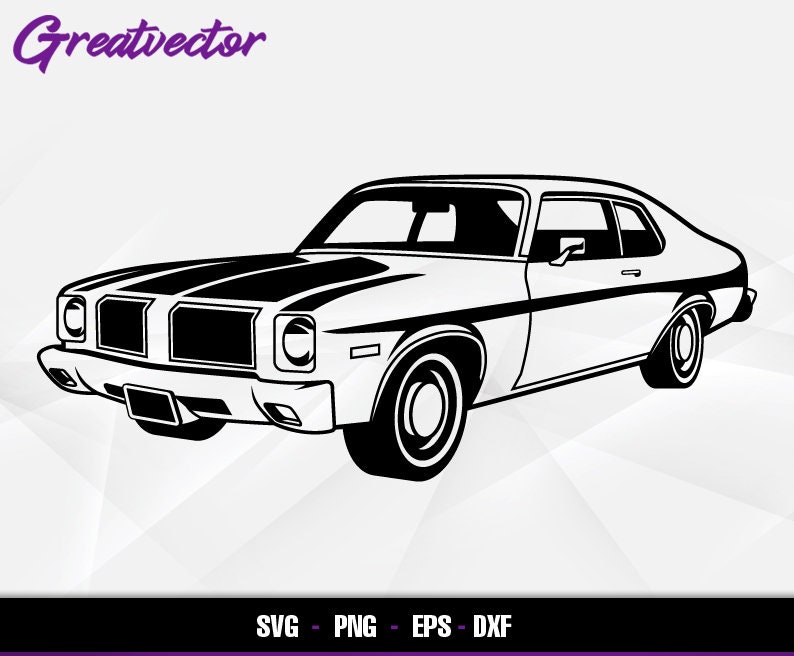 1973 Oldsmobile Omega L EPS SVG PNG Dxf L Vector Art - Etsy